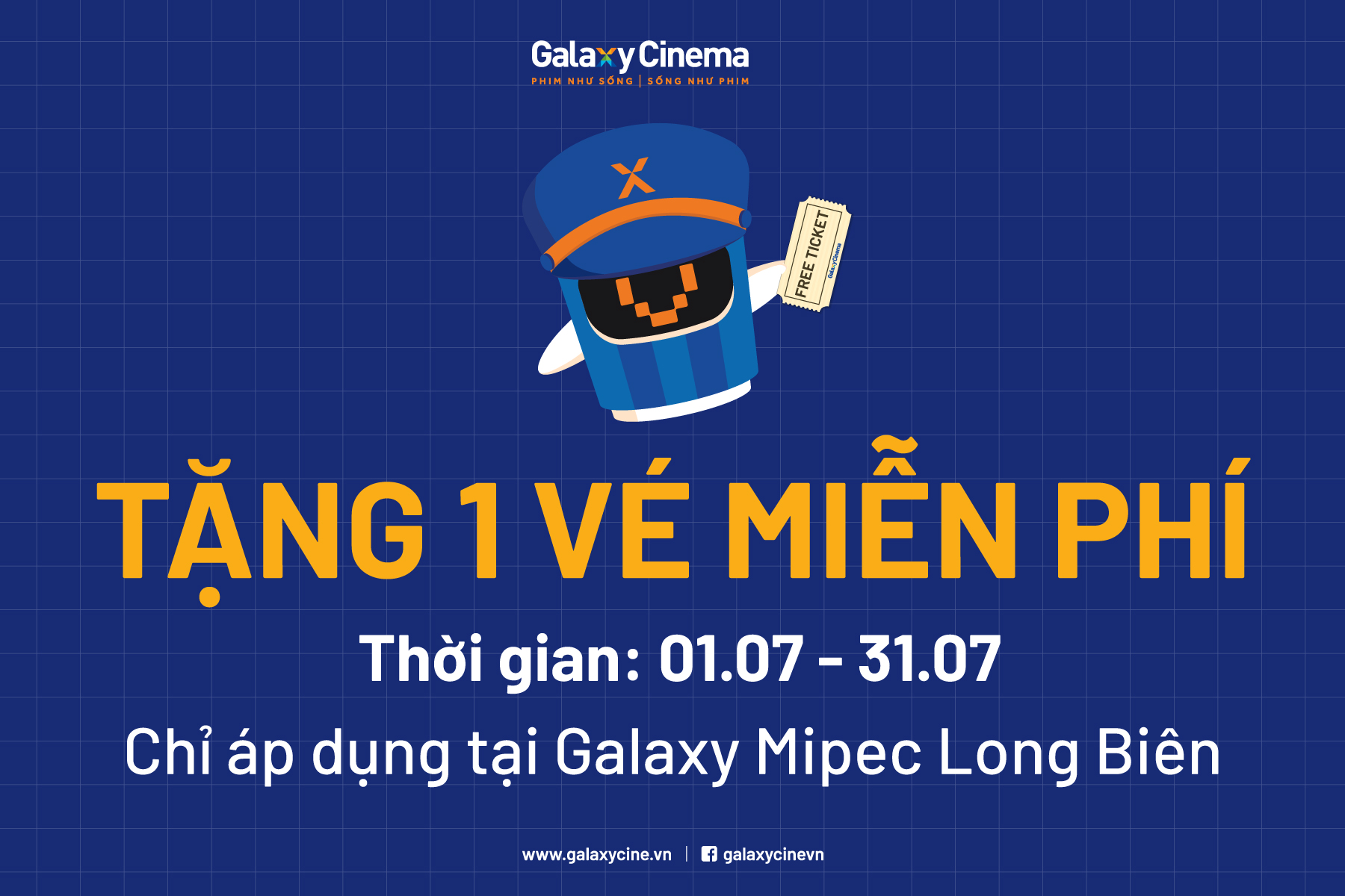 Vé Miễn Phí Dành Tặng Các Stars Tại Galaxy Mipec Long Biên | Galaxy Cinema