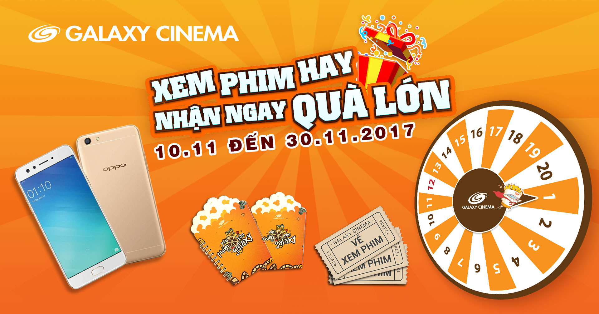 Xem Phim Hay – Nhận Ngay Quà Lớn Tại Galaxy Huỳnh Tấn Phát